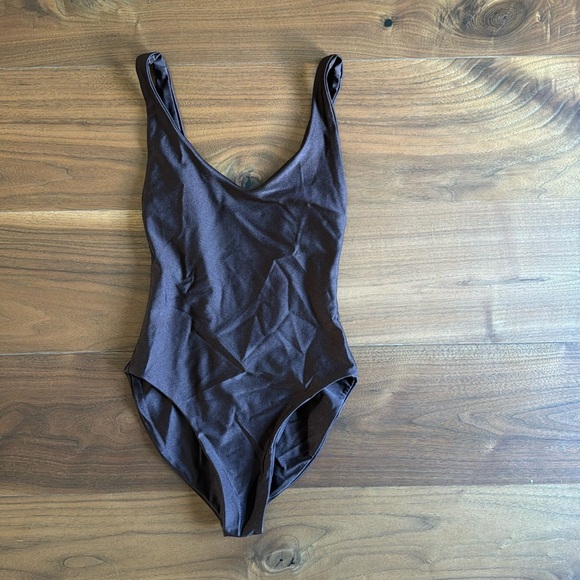 Jade | Swim | Jade Swim Metallic Cocoa One Piece Small Brown | Poshmark